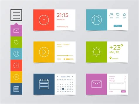 Mobile App Ui Vector Images Depositphotos