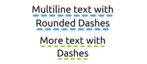 A Rounded Dashed Underline