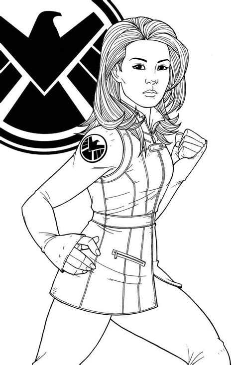 Marvel Women Coloring Pages