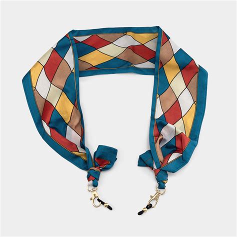 Scarf Chains Accessories For Glasses In Colored Diamond Pattern