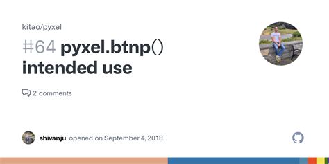 Pyxel Btnp Intended Use Issue Kitao Pyxel GitHub