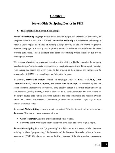 Chapter One Pdf Dynamic Web Page World Wide Web