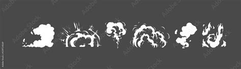 Cartoon Motion Explosions Animated Explosion Shot Explode Fire Frames Exploding Effect Frames