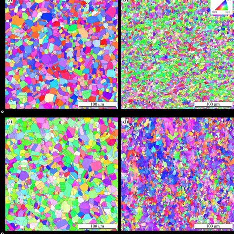 The Ebsd Ipf Orientation Maps Show The Microstructure Of Austenitic A