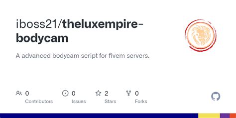 Github Iboss21 Theluxempire Bodycam A Advanced Bodycam Script For Fivem Servers