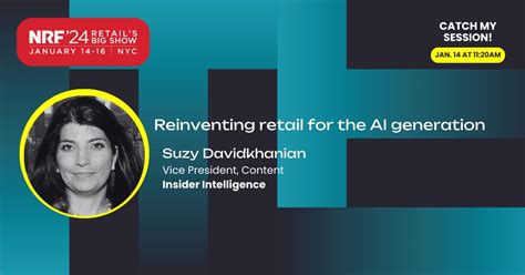Insider Intelligence On Linkedin Nrf2024 Nrf Retail Ai Machinelearning Retailstrategies