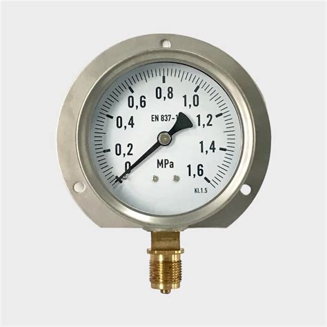 Pressure Gauge Flange Mount Bottom Connection Wesen