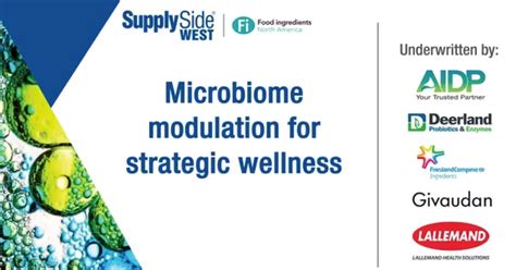 Workshop Microbiome Modulation For Strategic Wellness