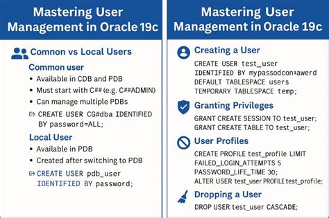 Admin Dba Oracledba Oracle19c Usermanagement Commonuser Localuser Prajay Kanade