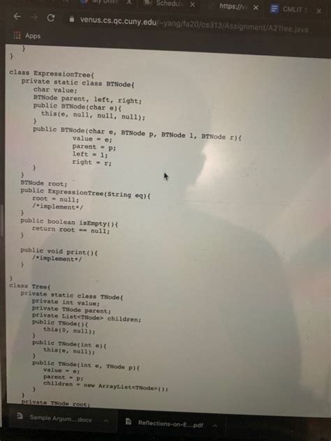 Part A Coding 1 Write The Expression Tree Chegg Com
