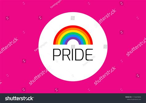 Pride Pink Background Rainbow Flag Vector Stock Vector Royalty Free 1116425846 Shutterstock