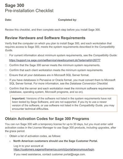 22 Free Pc Installation Checklist Templates Instruction Printable PDF Template Republic