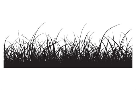 Simple Grass Silhouette Vector Art Premium Ai Generated Vector