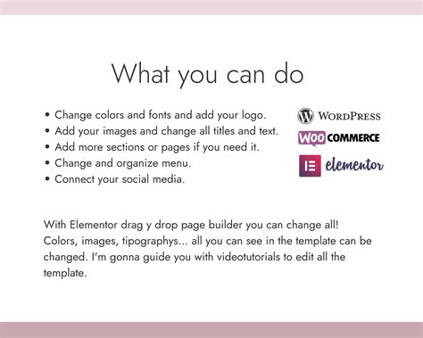 Tiny And Sweet Woocommerce Template Wordpress Ecommerce Elementor Pro Templates Kit Etsy