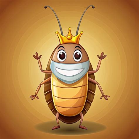 Cute Cockroach That Died From Insect Poison Cockroaches Vs Insect Killer Premium Ai Generated
