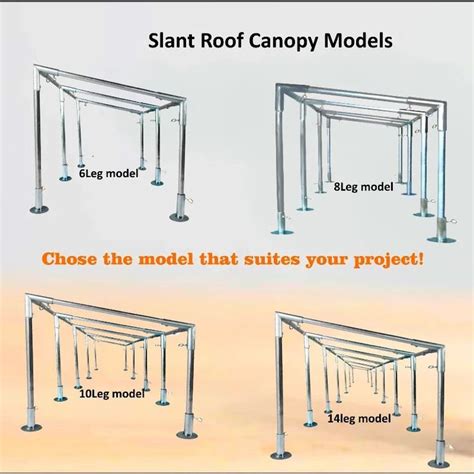 Slant Roof Canopy Brackets Kit With Eye Bolt Odcdeals Tarp Poles