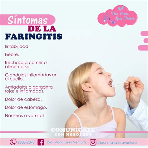 SÍntomas De La Faringitis Dra María Luisa Ventura