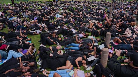 South African Women Stage Lie Down Protest Against Gender Based