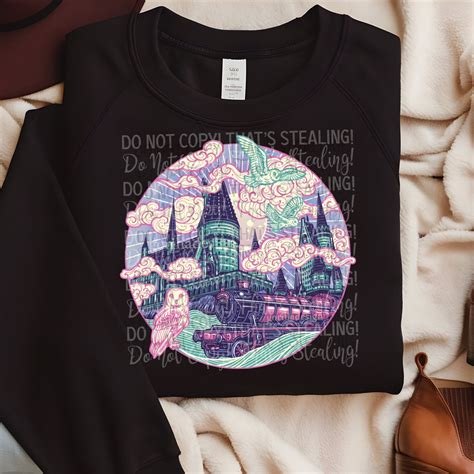 Pastel Wizard Castle Plaid Panther Dtf Transfers