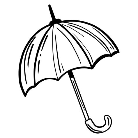 Umbrella Sketch Hand Drawing For Your Design 21631529 Vector Art At