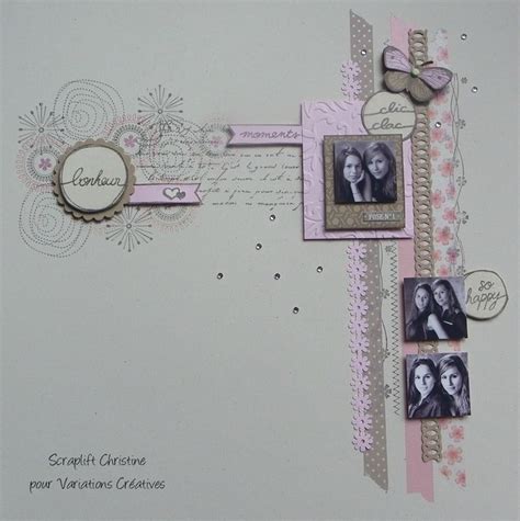 Scraplift De Février Espace Créatif Vc Variations Créatives Scrapbooking Idée Pages De