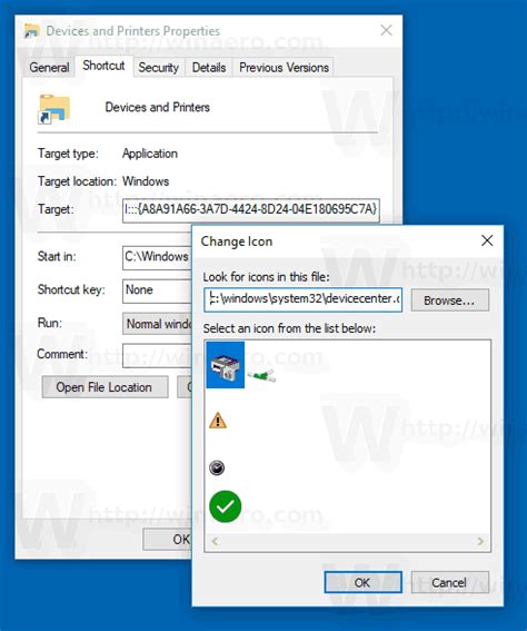 Create Devices And Printers Shortcut In Windows