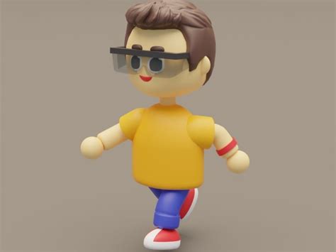 A Rigged 3d Character Model For Mobile Games Upwork