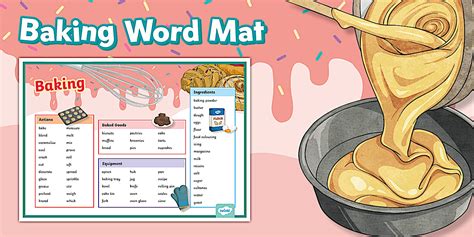 Ks2 Baking Word Mat Ks2 Professor Feito Twinkl