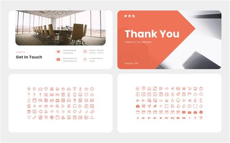 Compant Company Profile Keynote Template Incl Orange And Modern Envato