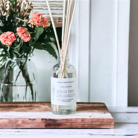 Reed Diffuser With Natural Rattan Reeds Custom Blended Scent Oils