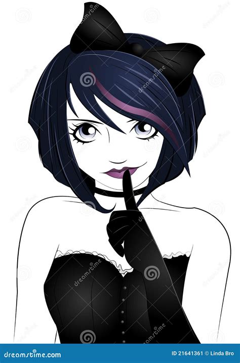 Gothic Girl Stock Vector Illustration Of Culture Blue 21641361