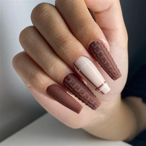 23 Chic Matte Brown Nail Designs 2024 Drexplains