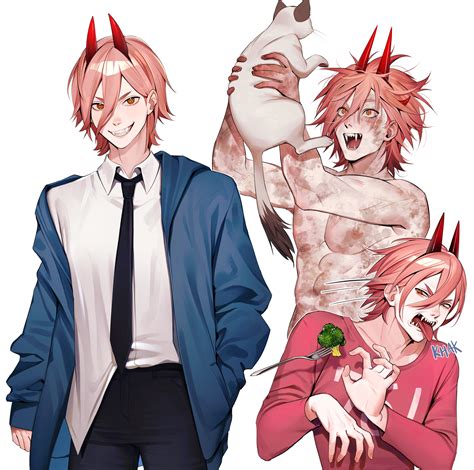 Power And Meowy Chainsaw Man Drawn By Lavelis Danbooru