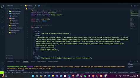 Sagnik Bose On Linkedin Nodejs Expressjs Blogapi Webdevelopment Frontend Backend