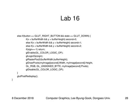 Computer Graphics Lee Byung Gook Dongseo Univ Ppt Download