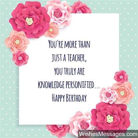 Greeting Card Happy Birthday Teacher At Diana Massey Blog