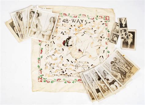 15 Vintage Nude Photographs And 1 Handkerchief