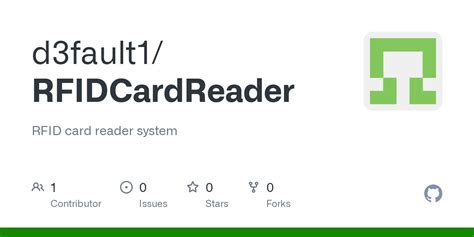 Github D3fault1rfidcardreader Rfid Card Reader System