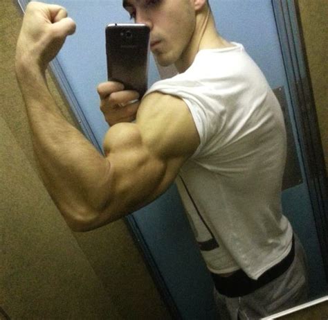 Arm Muscle Flex Selfie