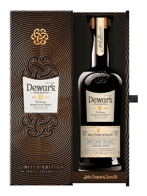 Dewars 18 Year Old The Vintage Limited Edition Blended Scotch Whisky
