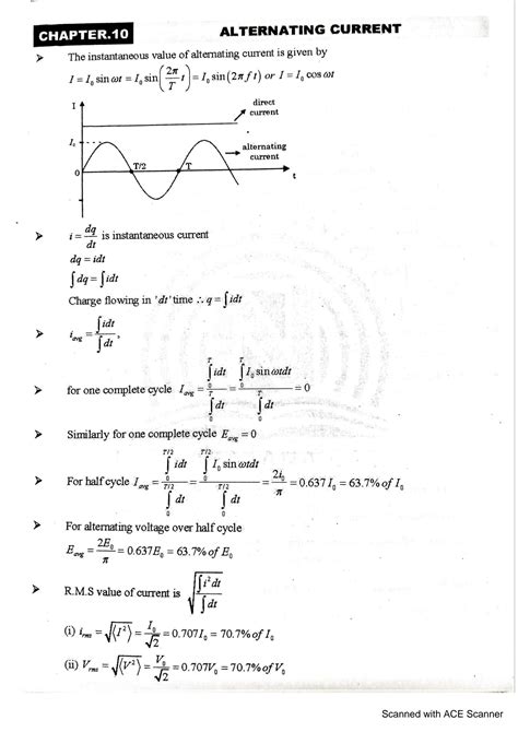 SOLUTION: Alternating current all formulas for jee mains and advanced - Studypool
