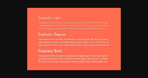 Emphatic Font Font Canyon