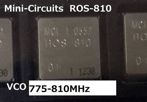 Yahooオークション Mini Circuits Vco 760mhz～820mhz Ros 810 1個