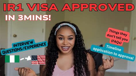 Ir1 Visa Approved In 3 Minutes 🇳🇬 My Full Immigration Journey To The