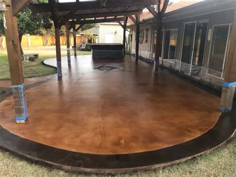 Stained Concrete Patio Finishes