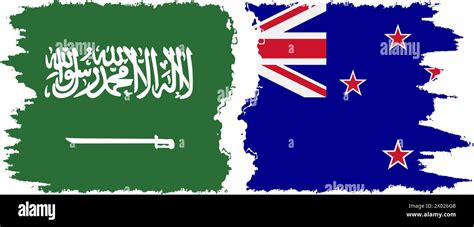 New Zealand And Saudi Arabia Grunge Flags Connection Vector Stock Vector Image And Art Alamy