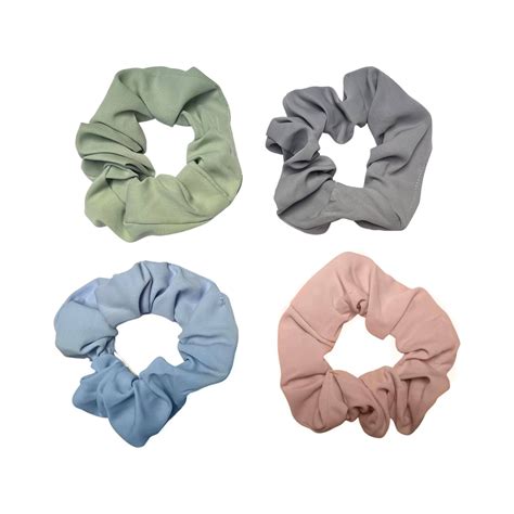 Sh8164 Pastel Summer Scrunchie 4 Assorted Colours Shsales Jewellery And Scarves Wholesalers
