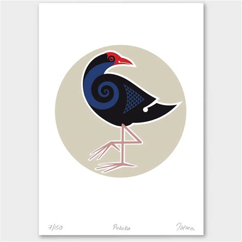 Pukeko Limited Edition Print Totaea