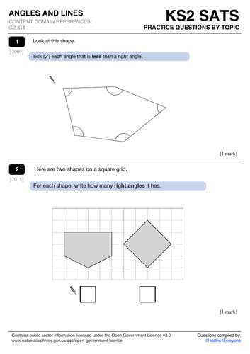 Maths Sats Bundle Geometry Teaching Resources