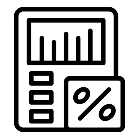 Premium Vector Calculator Displaying Interest Rate Percentage Icon